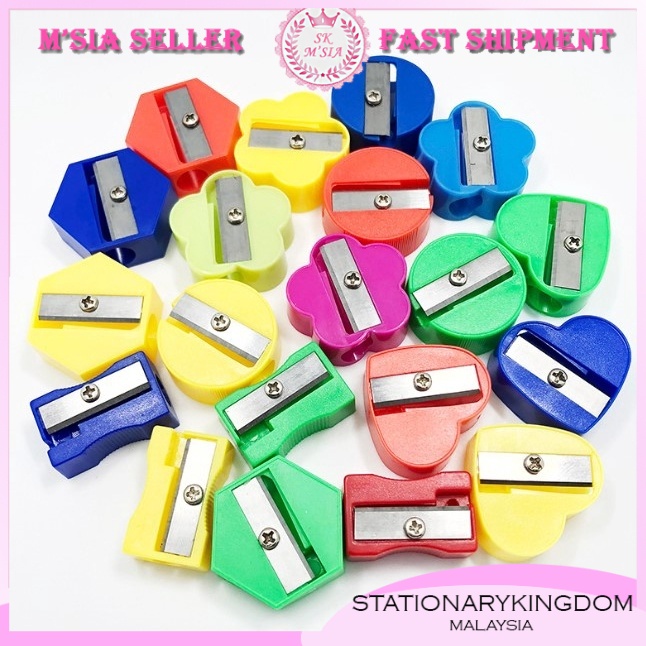 Simple Sharpener With Multiple Shapes and Colours For Student And ...