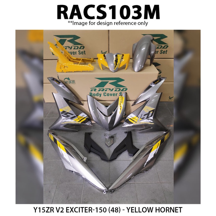 YAMAHA Y15/Y15ZR V2 EXCITER/RC RAPIDO BODY COVERSET STANDARD - STICKER TANAM/AIRBRUSH | Shopee ...