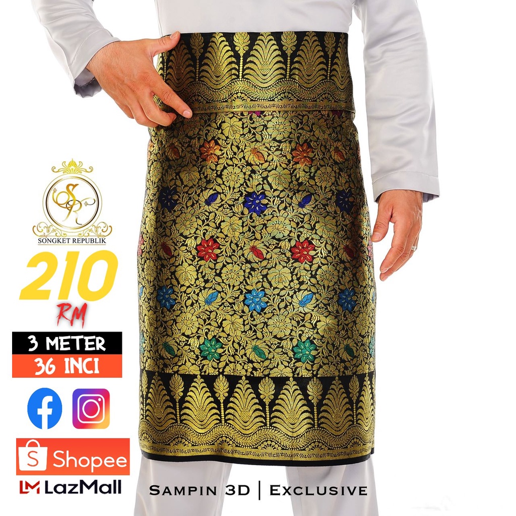 SONGKET REPUBLIK SAMPIN TENUN 3D EXCLUSIVE VIRAL 2025 SAMPIN ASLI ...