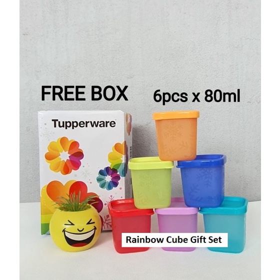 Tupperware Rainbow Cubes 80ml Gift Set | Shopee Malaysia
