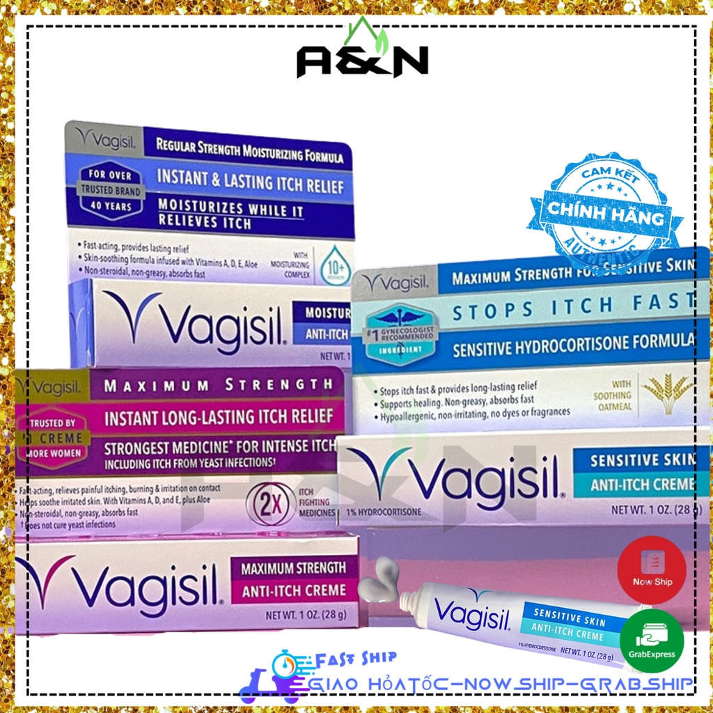 Vagisil Regular And Maximum Strength Cream Moisturize And Reduce ...