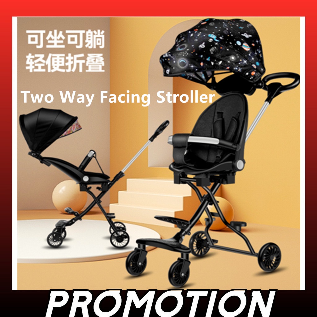 Ready stock Two Way Facing Stroller Magic Stroller folding stroller ...
