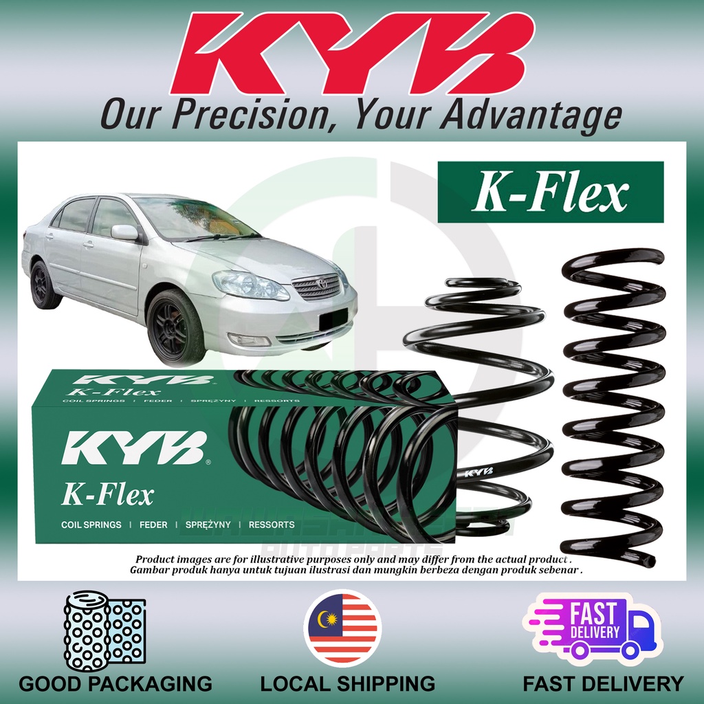Toyota Corolla Altis ZZE121 ZZE122 Front / Rear Coil Spring Heavy Duty ...