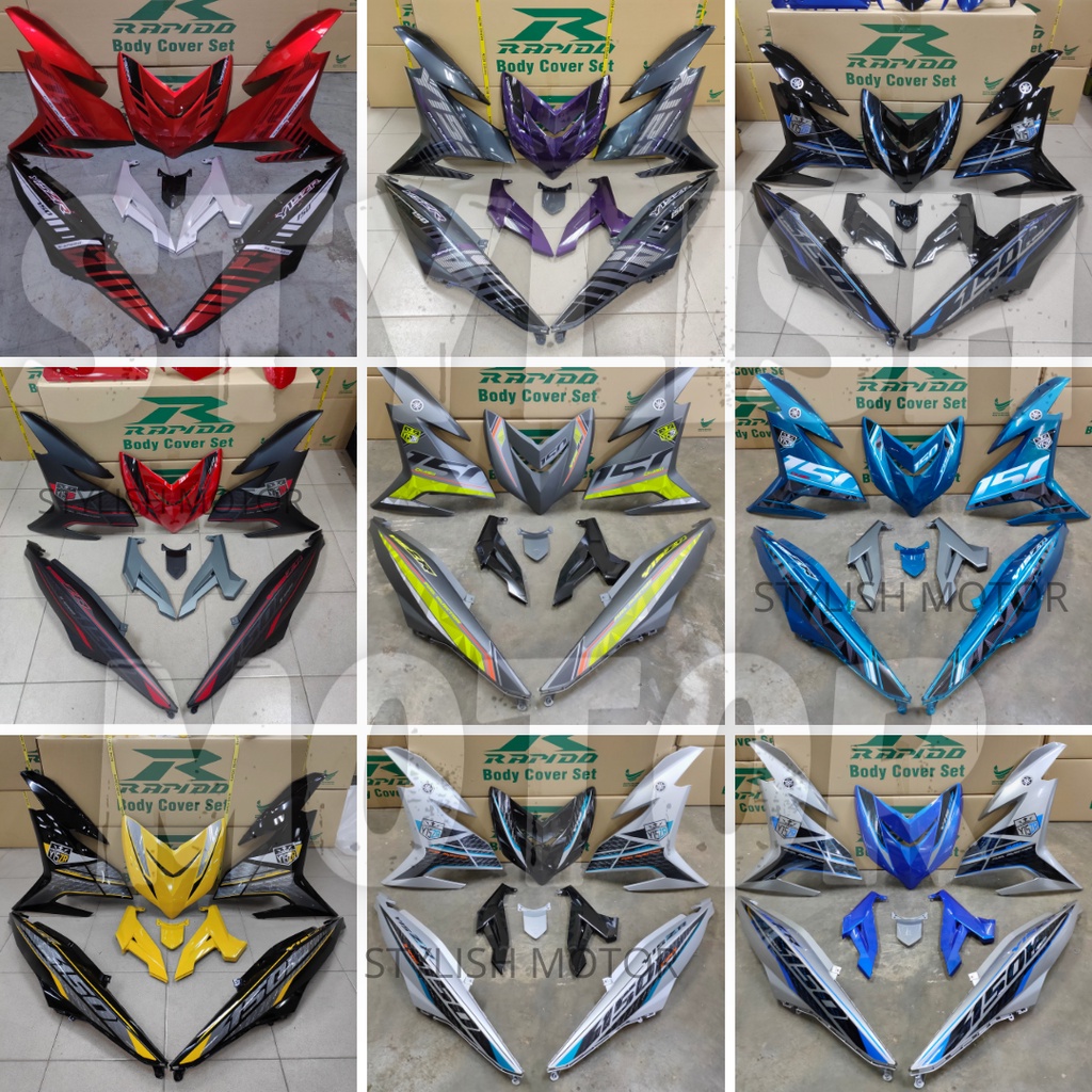 YAMAHA Y15 Y15ZR V1/V2 RAPIDO BODY COVERSET STANDARD 2015/2017/2019 ...