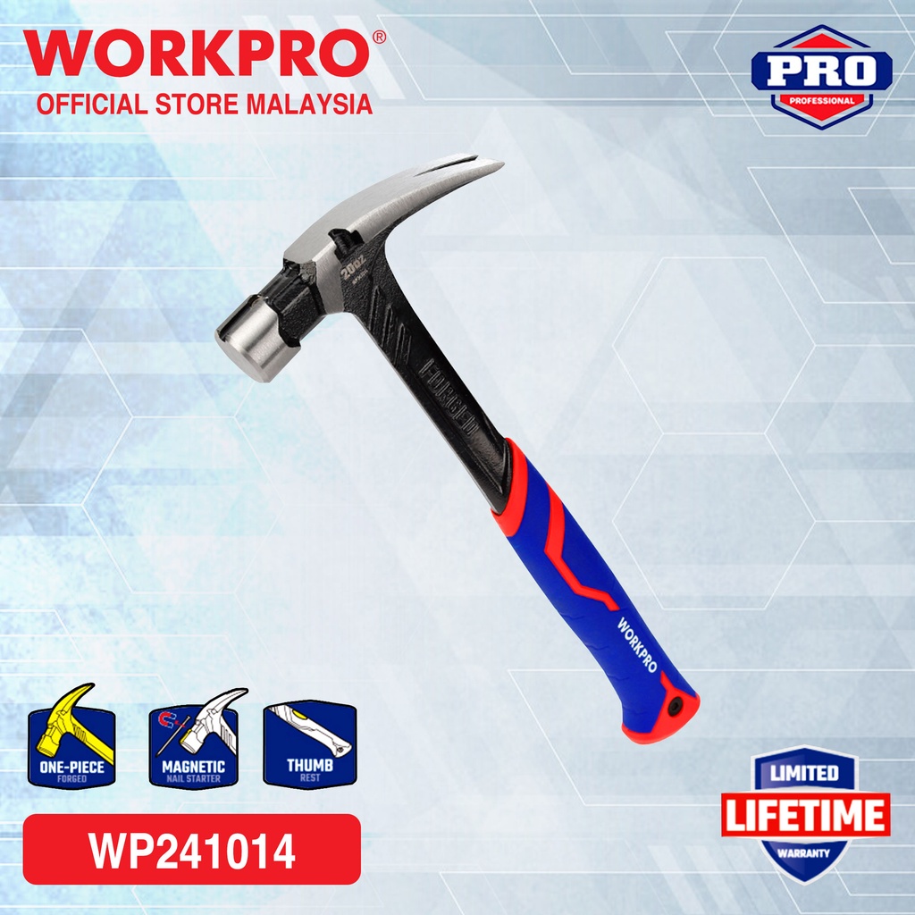 WORKPRO One-Piece Drop Forged Claw Hammer (560g) | Shopee Malaysia WORKPRO One-Piece Drop Forged Claw Hammer (560g) | Shopee Malaysia