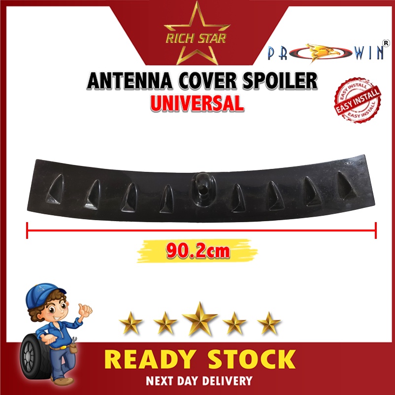 UNIVERSAL/Antenna Spoiler Cover Roof Diffuser Rear Wing Spoiler Visor Windscreen Car Accessories ...