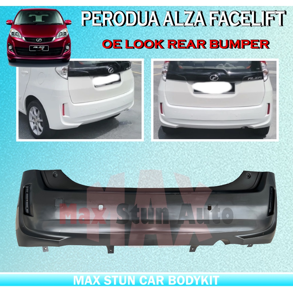 PERODUA ALZA FACELIFT 2014 OE LOOK REAR BUMPER (OE) BUMPER BELAKANG ...