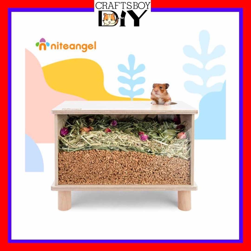 Niteangel Tafit Bucastate Hamster Burrow Box Digging Box Hamster ...