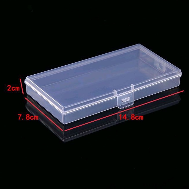 14.8cm*7.8cm*2cm PP-Small Rectangle Transparent Organizers Storage Box ...