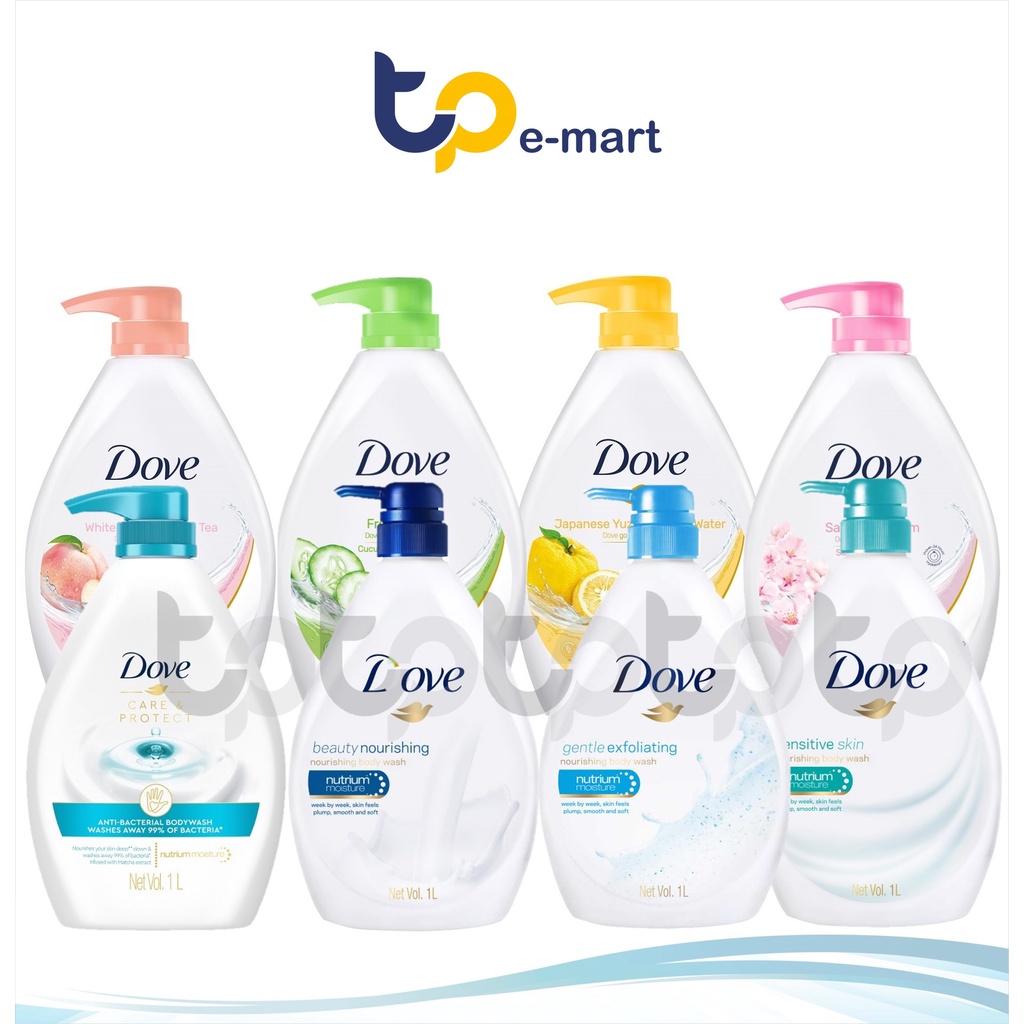 Dove Shower Gel Beauty Nourishing / Gentle Exfoliating / Sensitive Skin ...