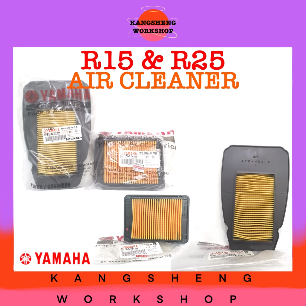 YAMAHA R15/R15M/MT15 & R25 AIR CLEANER (ORIGINAL/NORMAL) AIR FILTER (R ...