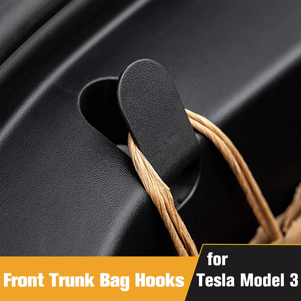 2pcs Front Trunk Bag Hooks for 2020 Tesla Model 3 Frunk Hooks Clip Bolt ...