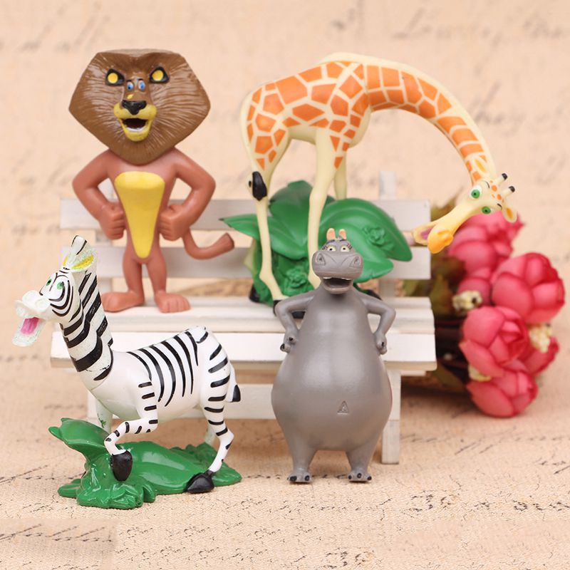 Adorable Madagascar Movie Action Figures Mini Dolls For Play And ...
