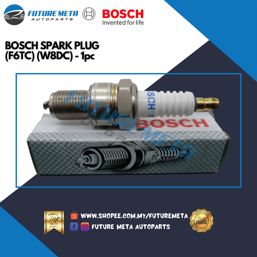 🔥 BOSCH 🔥 Spark Plug - F6TC / W8DC Plug *1Pc & 4Pcs/Set* | Shopee Malaysia