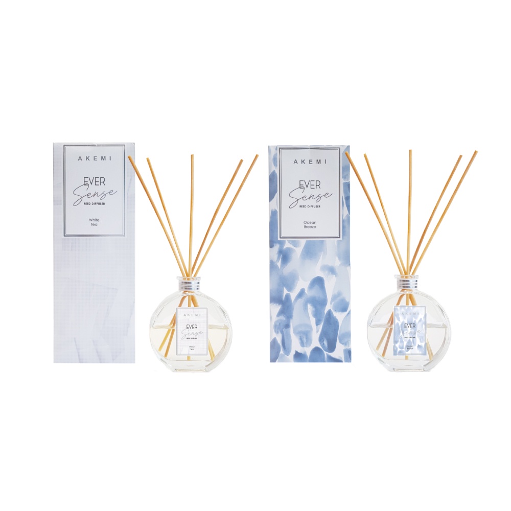 AKEMI Reed Diffuser Home Fragrance - White Tea /Ocean Breeze (4 Pcs ...