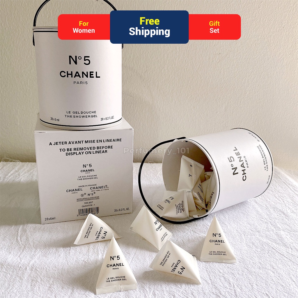ChaneI-N5 GIFT SET (20X6ML) THE SHOWER GEL FOR WOMEN (BUCKET) | Shopee ...