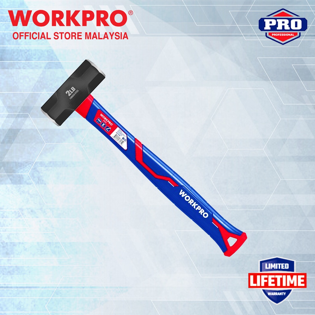WORKPRO Fiberglass Stone Hammer (2lb/3lb/4lb) | Shopee Malaysia