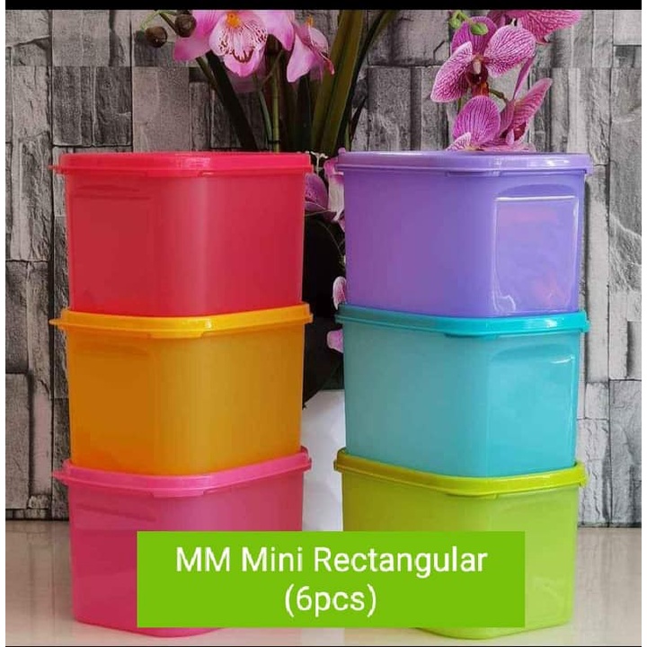 Tupperware Modular Mates Mini Rectangular II 1.9L (6pcs) | Shopee Malaysia