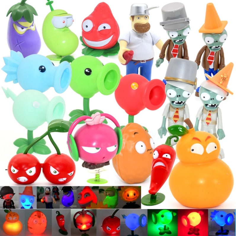 Bulk Plants Vs. Zombies Toys Launchable Lemon Light Flame Peas Moonlight Flower Children's ...