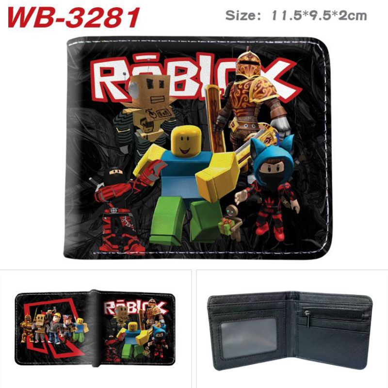 Cartoon AmongUs Roblox Minecraft Kids short fold wallet /Dompet budak ...