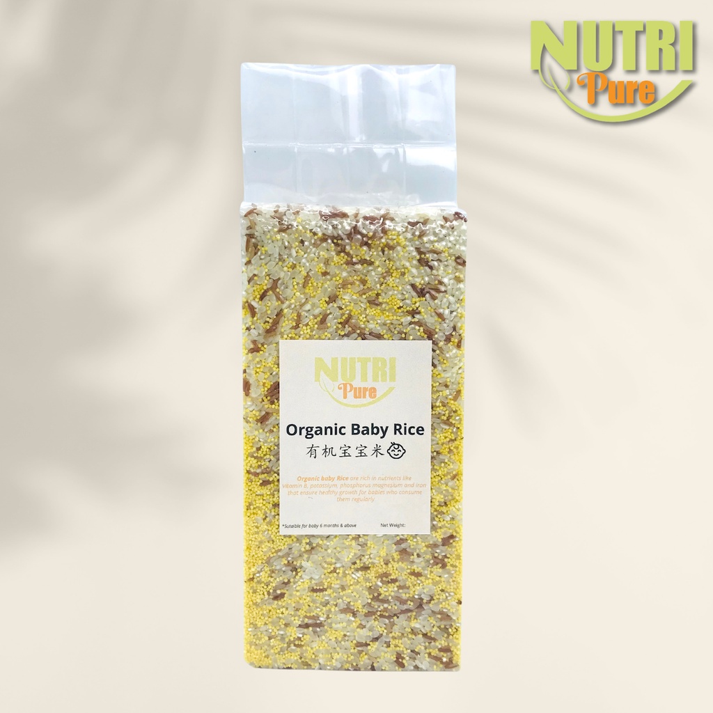Nutri Pure Organic Baby Rice | Beras Bayi Organik (Calrose / Millet ...