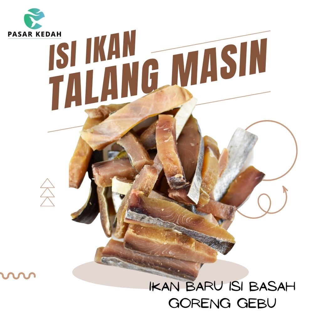 Pasar Kedah Isi Ikan Masin Talang Basah (500g) Gred Premium Tanjung ...