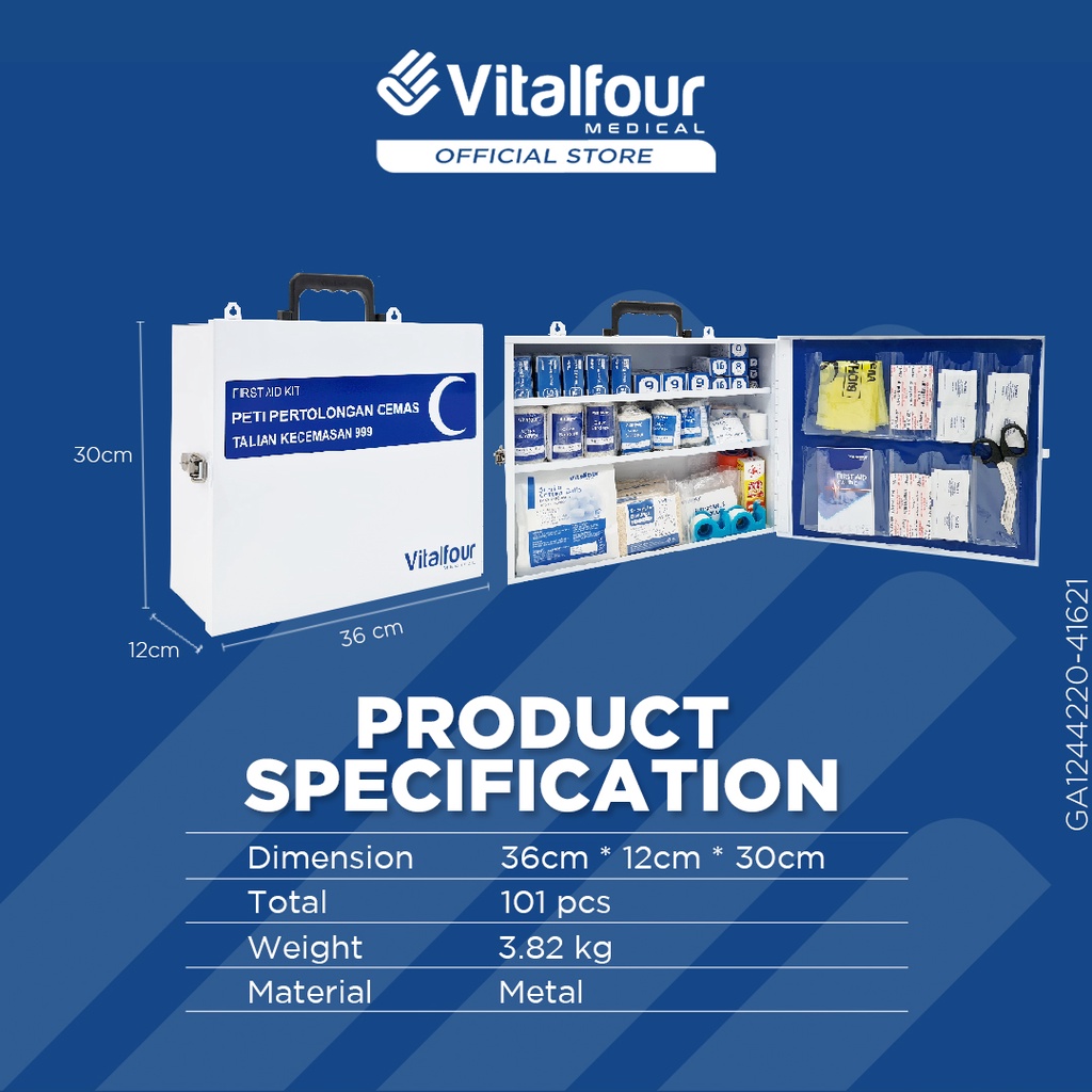 VitalFour DOSH2ND Workplace First Aid Kit by DOSH (BOX A,B,C) | Shopee ...