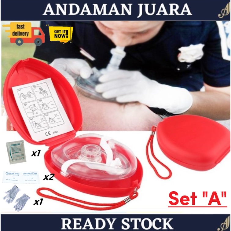 CPR Mask Mouth To Mouth Breathing Emergency Rescue CPR Pocket With Hard ...