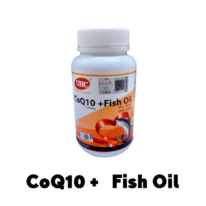 UHC COQ10 100MG + FISH OIL 1000MG | Shopee Malaysia