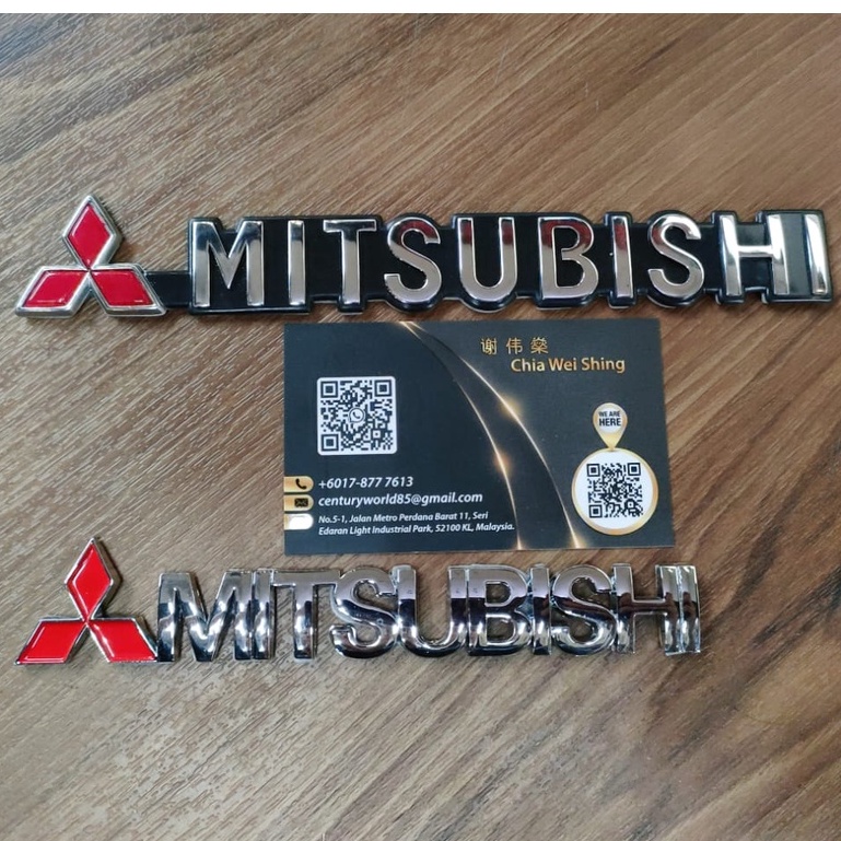 Mitsubishi Logo Emblem Wording Tulisan Lancer Evolution Wira Pajero ...