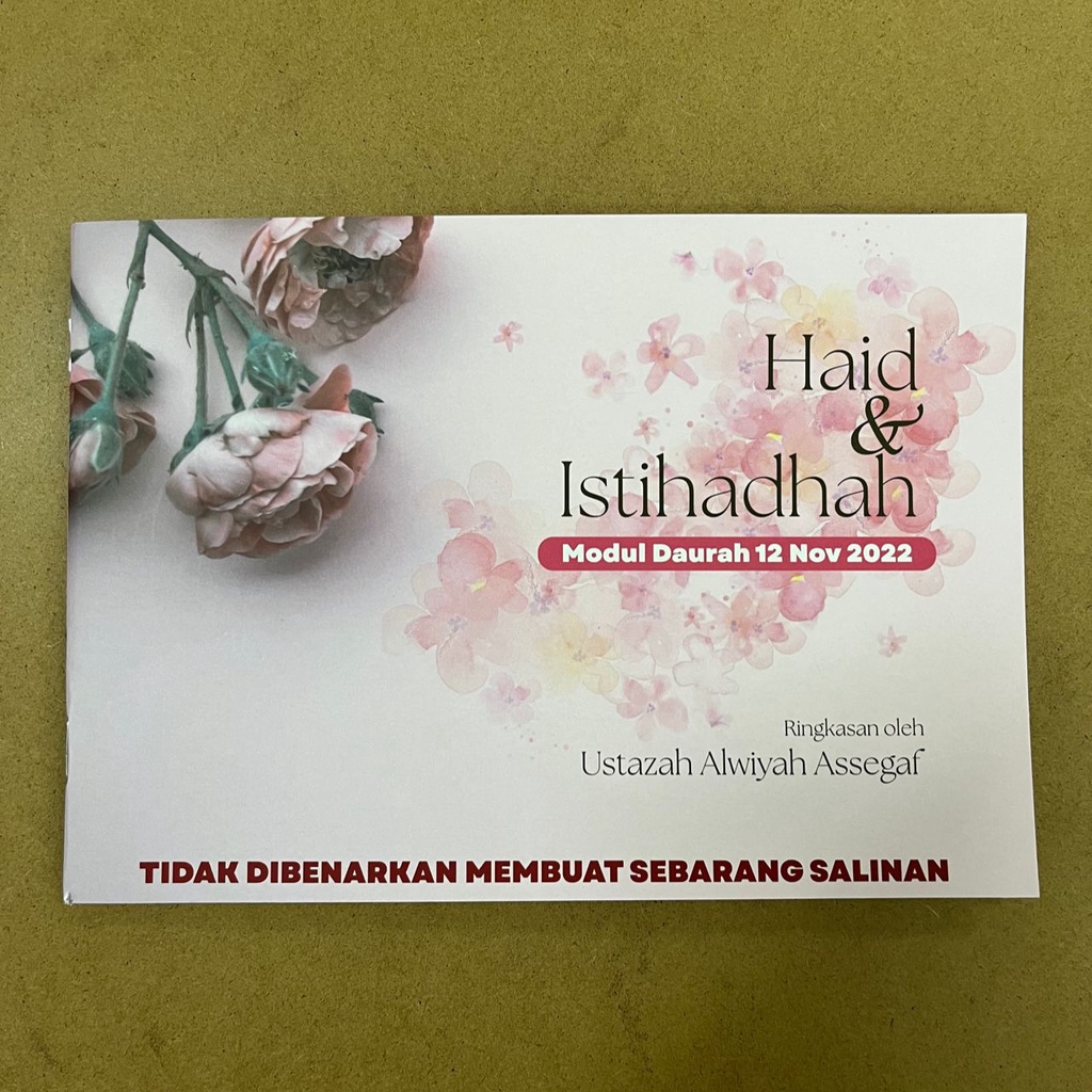 MODUL DAURAH HAID DAN ISTIHADAH | Shopee Malaysia