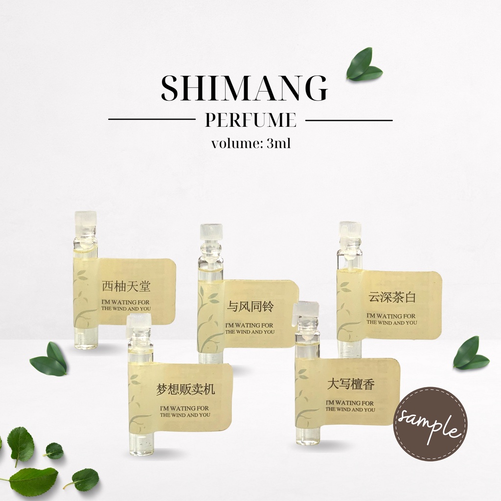 [FREE GIFT] Shimang Perfume Sample (3ml) Random Favourite | Shopee Malaysia