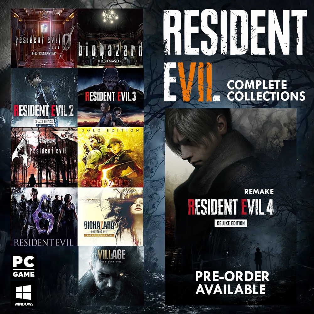 🎮PC Games🎮 Resident Evil PC Full Collections 1995 - 2023 for Windows ...