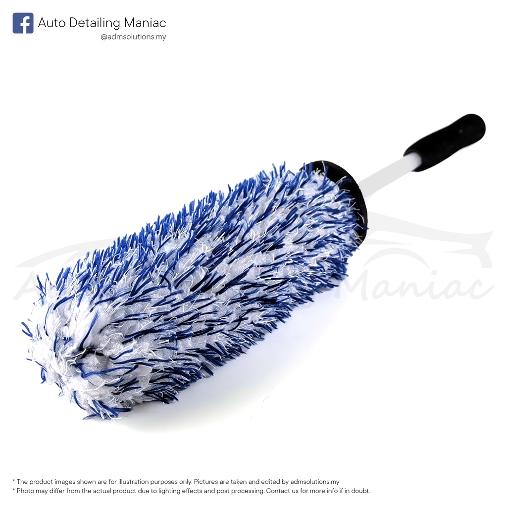 Soft Microfiber Rim Brush (Non Bendable) Microfiber Wheel Barrel ...