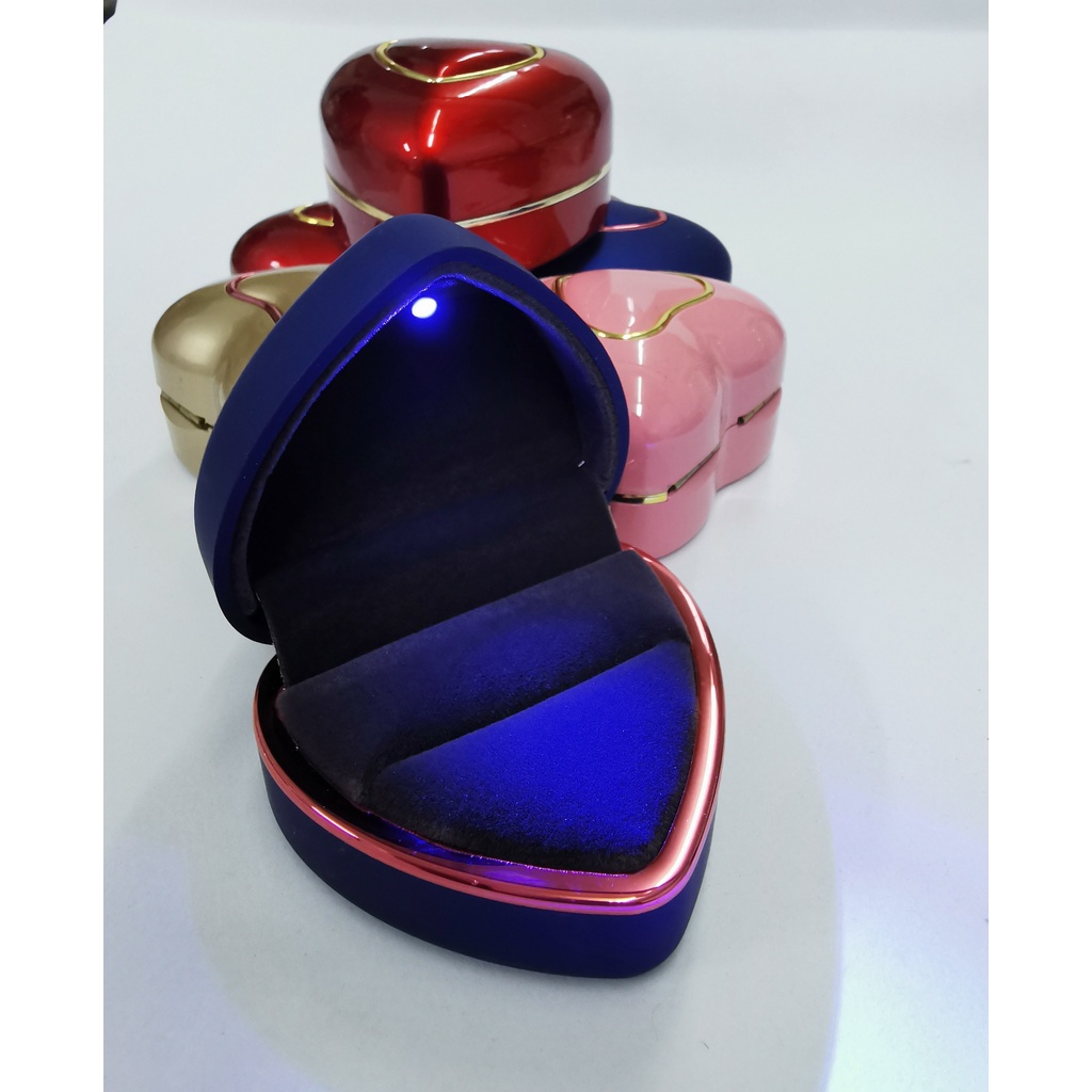 Luxury Ring Box Square Velvet Wedding Ring Case Jewelry Gift Box with ...