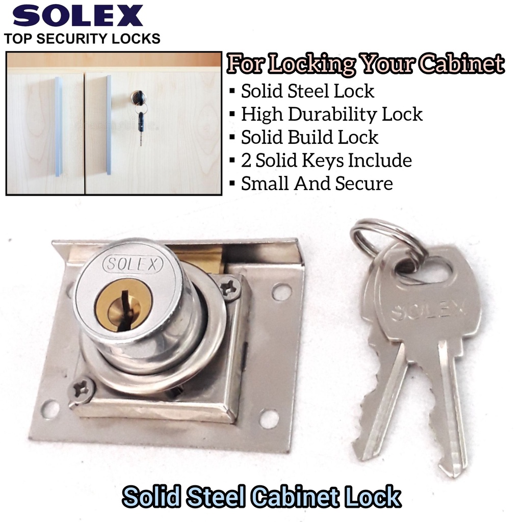 Compatible 808 Heavy Duty Solid Steel Drawer Lock For Furniture Cabinet ...