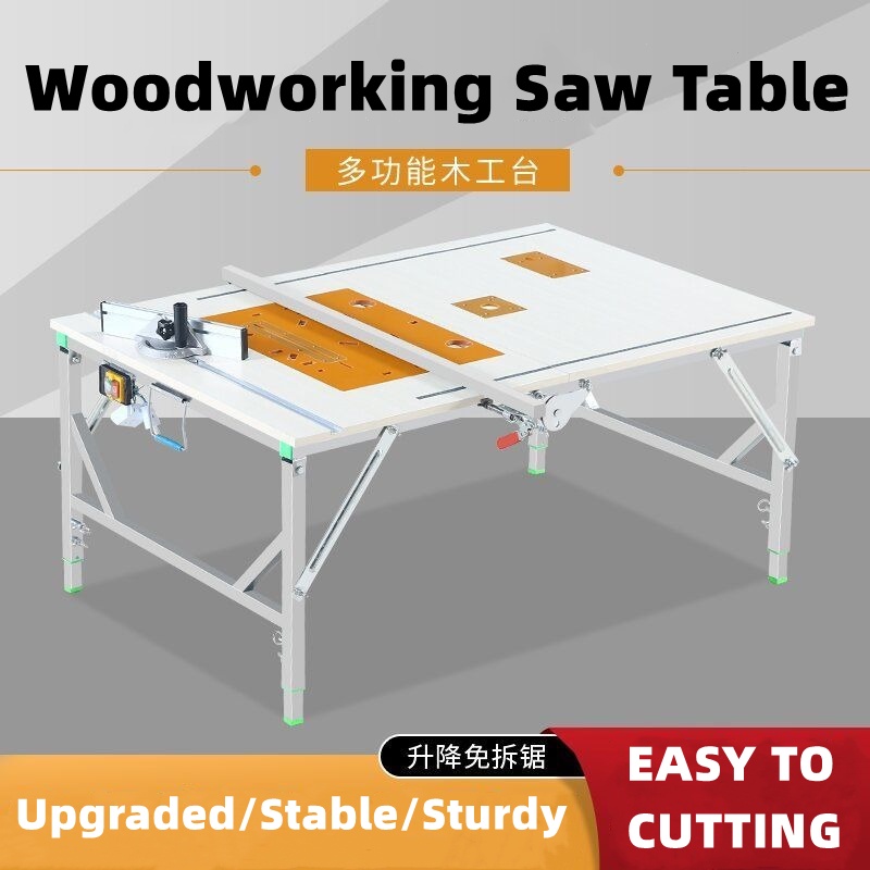 Woodworking Cutting Table Multifunction Flip Sliding Table Saw ...