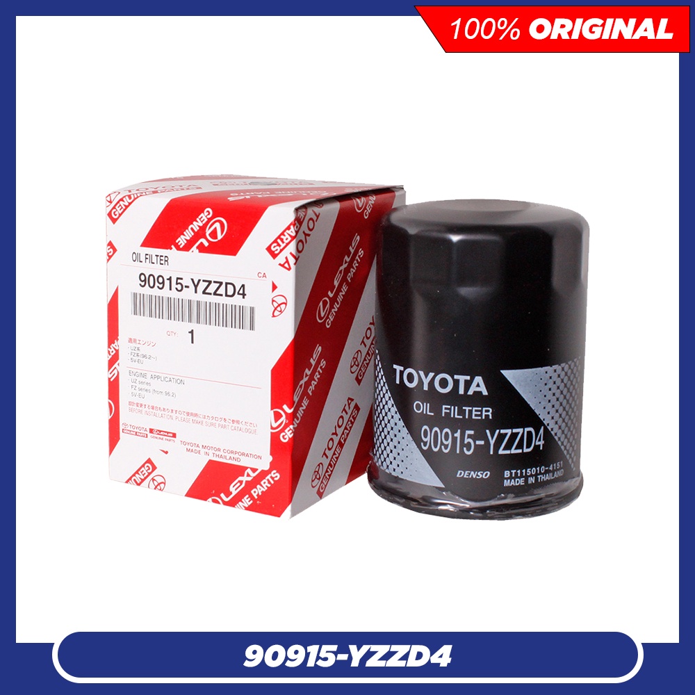 TOYOTA OIL FILTER 90915-YZZD4 - Hilux / Estima 3.0 / Hiace / Harrier 3. ...