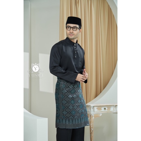 BAJU MELAYU HITAM YUSRA COLLECTION | Shopee Malaysia
