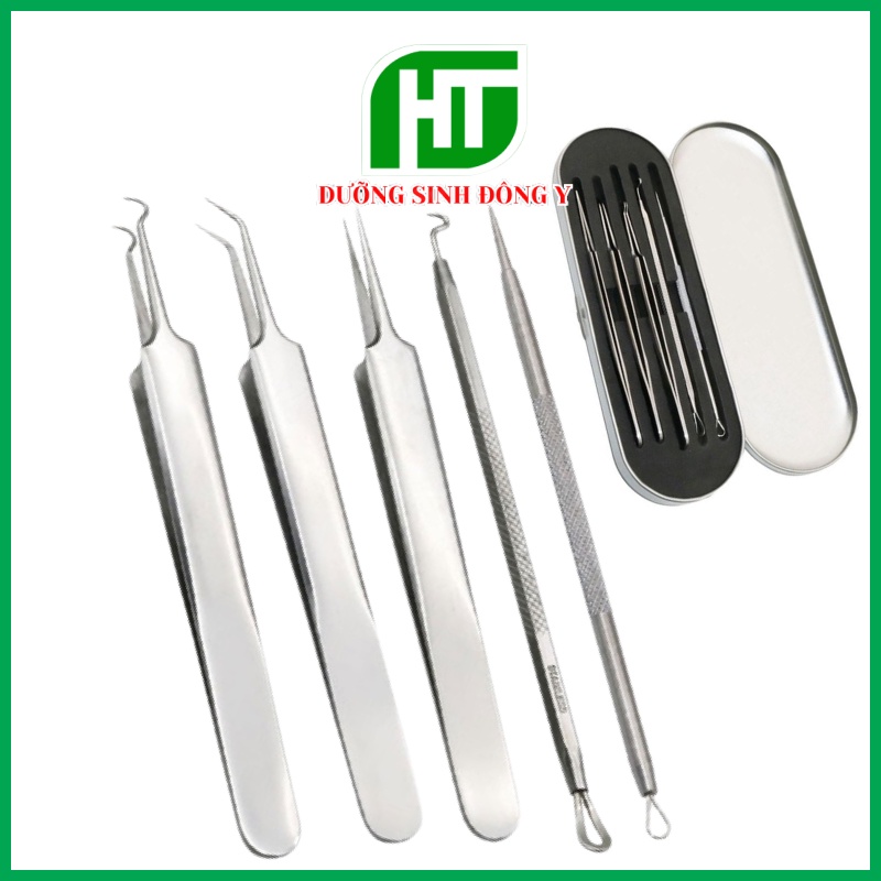 5-piece acne removal set, acne tweezers, acne removal, blackheads, acne ...