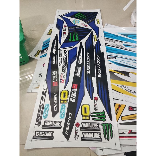 Monster Exciter 135 Black Car Sticker | Shopee Malaysia