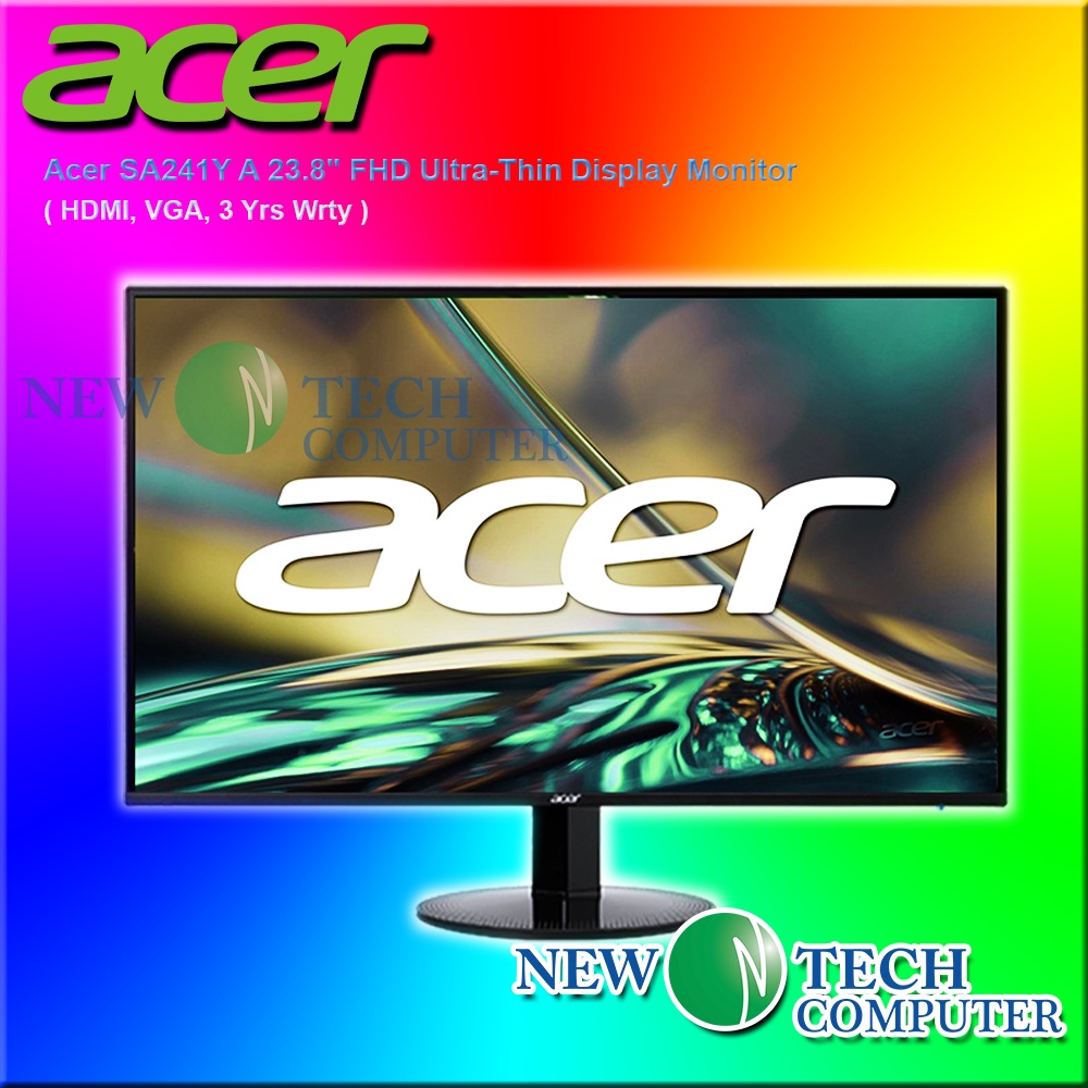 Acer SA242Y A 23.8" FHD Ultra-Thin Display Monitor with HDMI Port ...