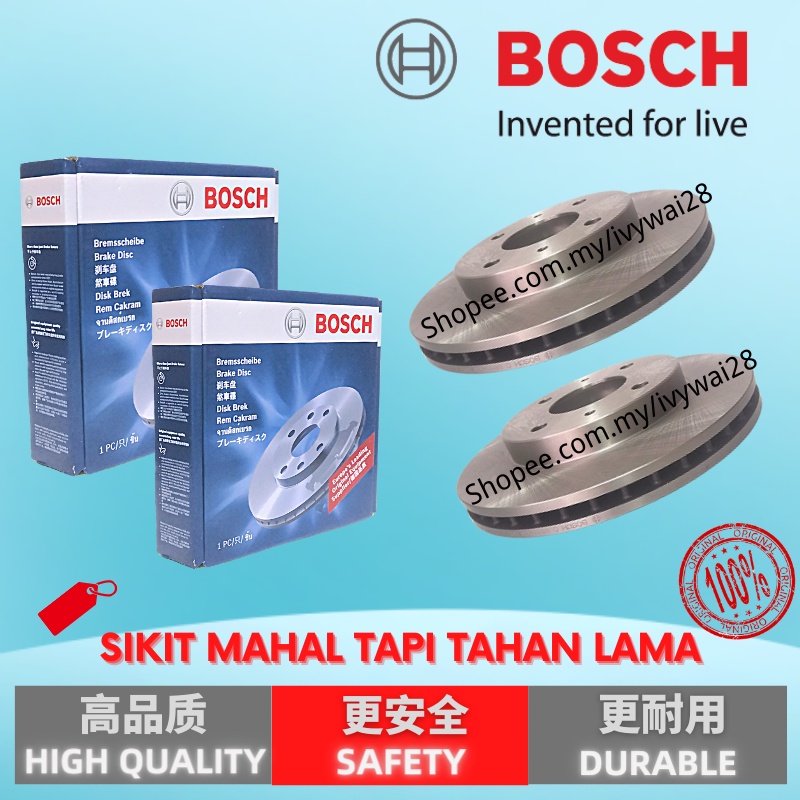 BOSCH Front Rotor Disc ALZA 2014 TO 2022 VIOS NCP93 NCP150 NSP151 J ...