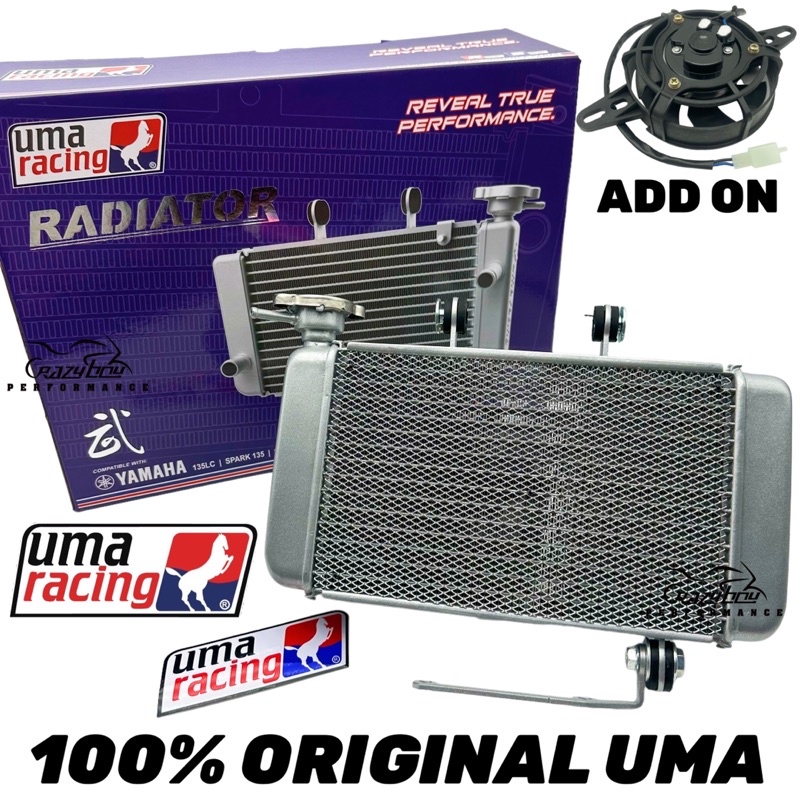 UMA RACING 100% ORIGINAL LC135 V1-V7 BIG RADIATOR RACING (EXTRA BIG 30% ...