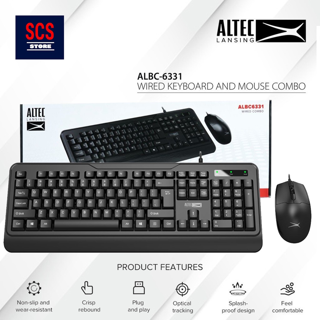 ALTEC LANSING ALBC6331 WIRED KEYBOARD & MOUSE COMBO | Shopee Malaysia