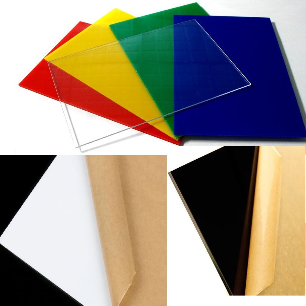 Combo of 5 pre-cut 3mm transparent hard mica plastic panels to make ...
