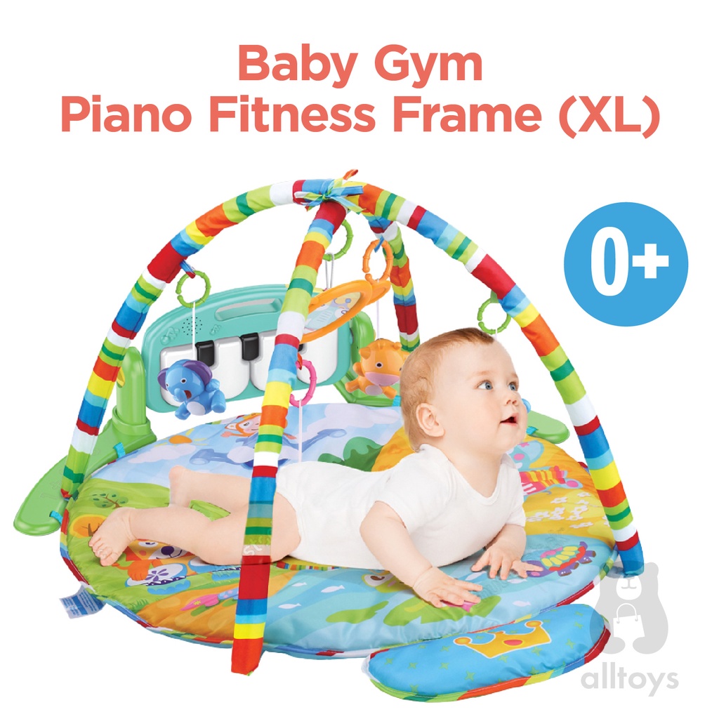 CLEARANCE Huanger Baby Gym Piano Fitness Rack XL Playmat Toy Mainan ...