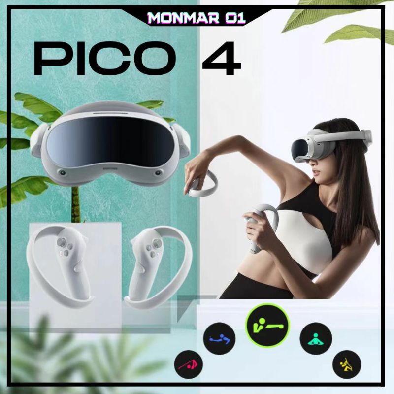 PICO 4 / 8+256GB ROM/ 4K+Super-Vision Display / All in one VR Headset / VR Sports Kit | Shopee ...