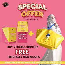 NILOFA PLUS DETOX PINEAPPLE DRINTOX NEELOFA 7 SACHET / BOX WITH ...