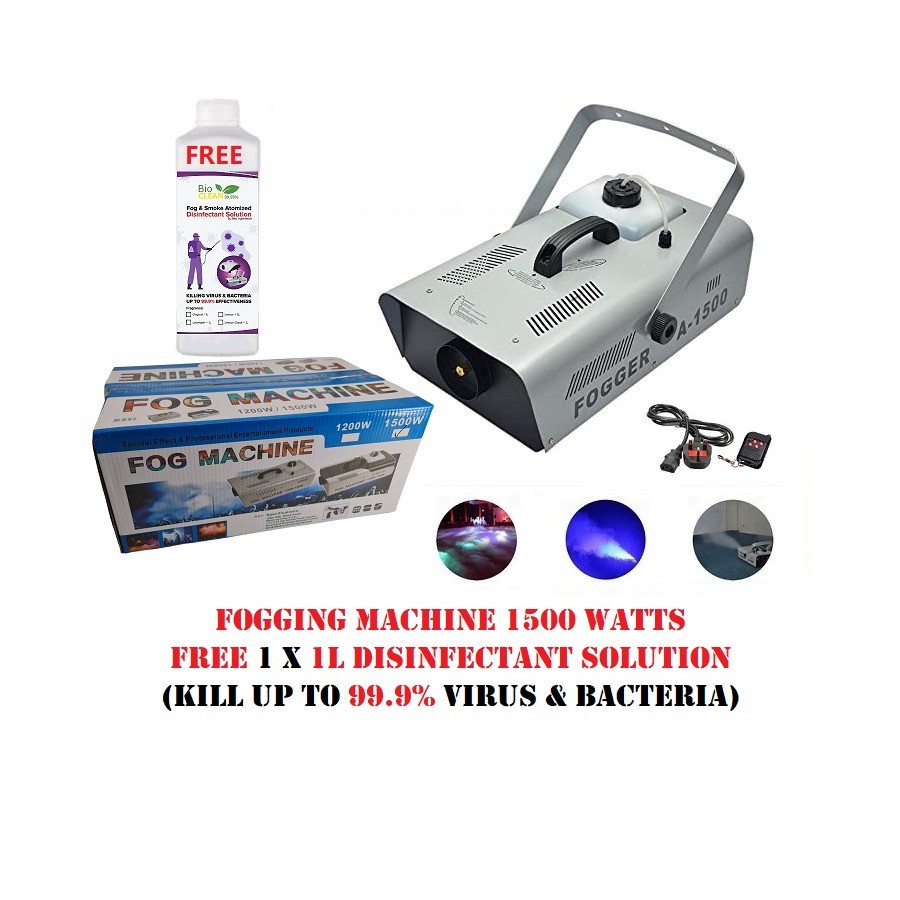 [ Ready Stock ] Heavy Duty Fogging Machine Nano Mist Machine 1500W Fog ...